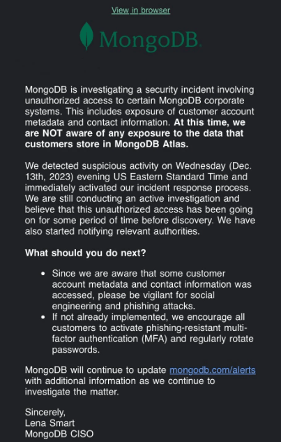 MongoDB Revela Ciberataque: Exposición de Datos y Medidas de Seguridad ...